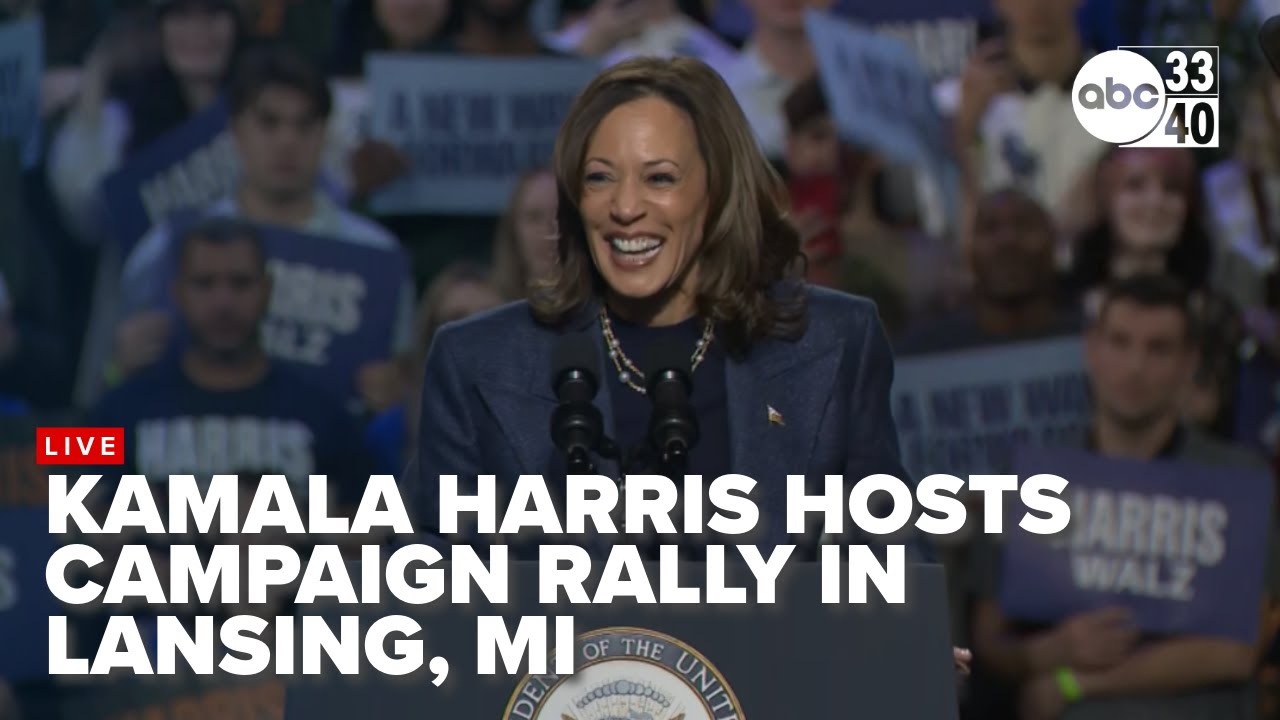 LIVE: Vice President Kamala Harris hosts campaign rally in Lansing, MI ...