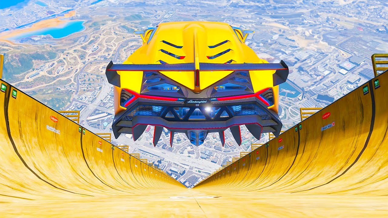 GTA 5 Cars vs Longest Ramp (GTA 5 Mods) - YouTube