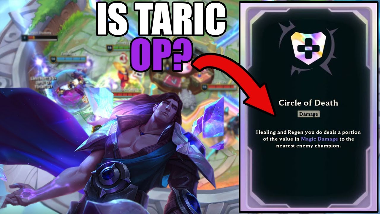 Taric on Arena too op? ( I heal you burn!) - YouTube