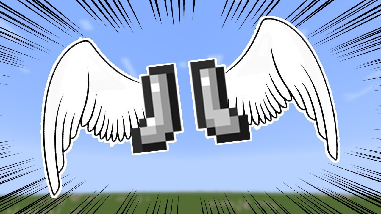 모드없이 하늘을 나는 날개 신발 만들기no Mod Mcpebe 마인크래프트pe 모드없이 만들기 상황극 Youtube