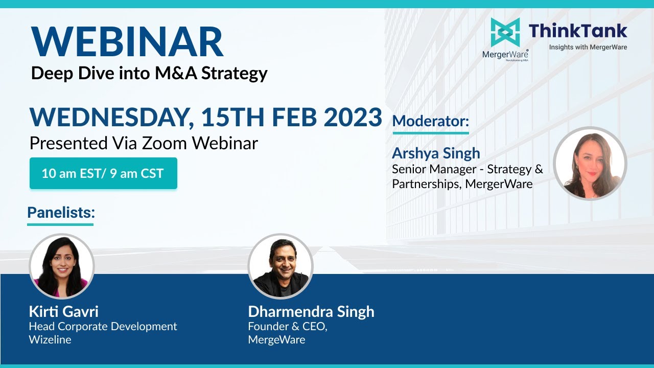 #webinar - Deep dive into M&A strategy - YouTube