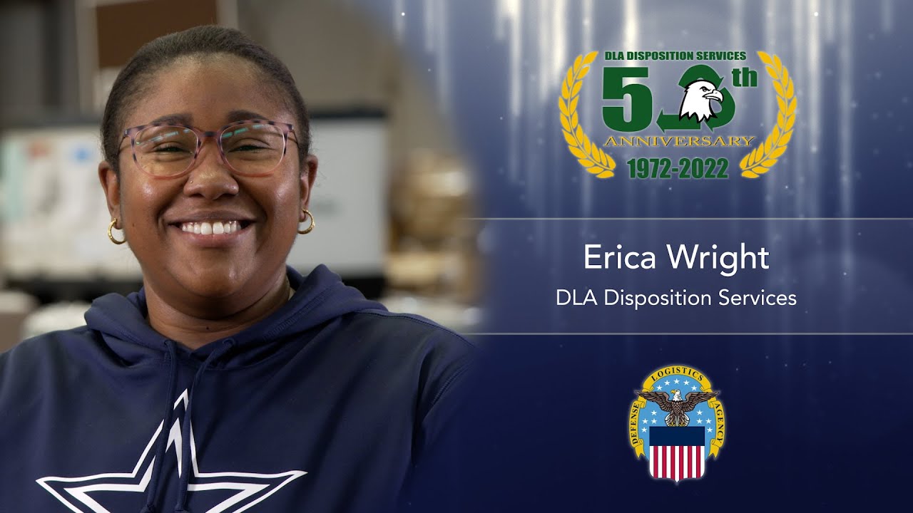 DLA Disposition Services 50th Shout Out: Erica Wright - YouTube