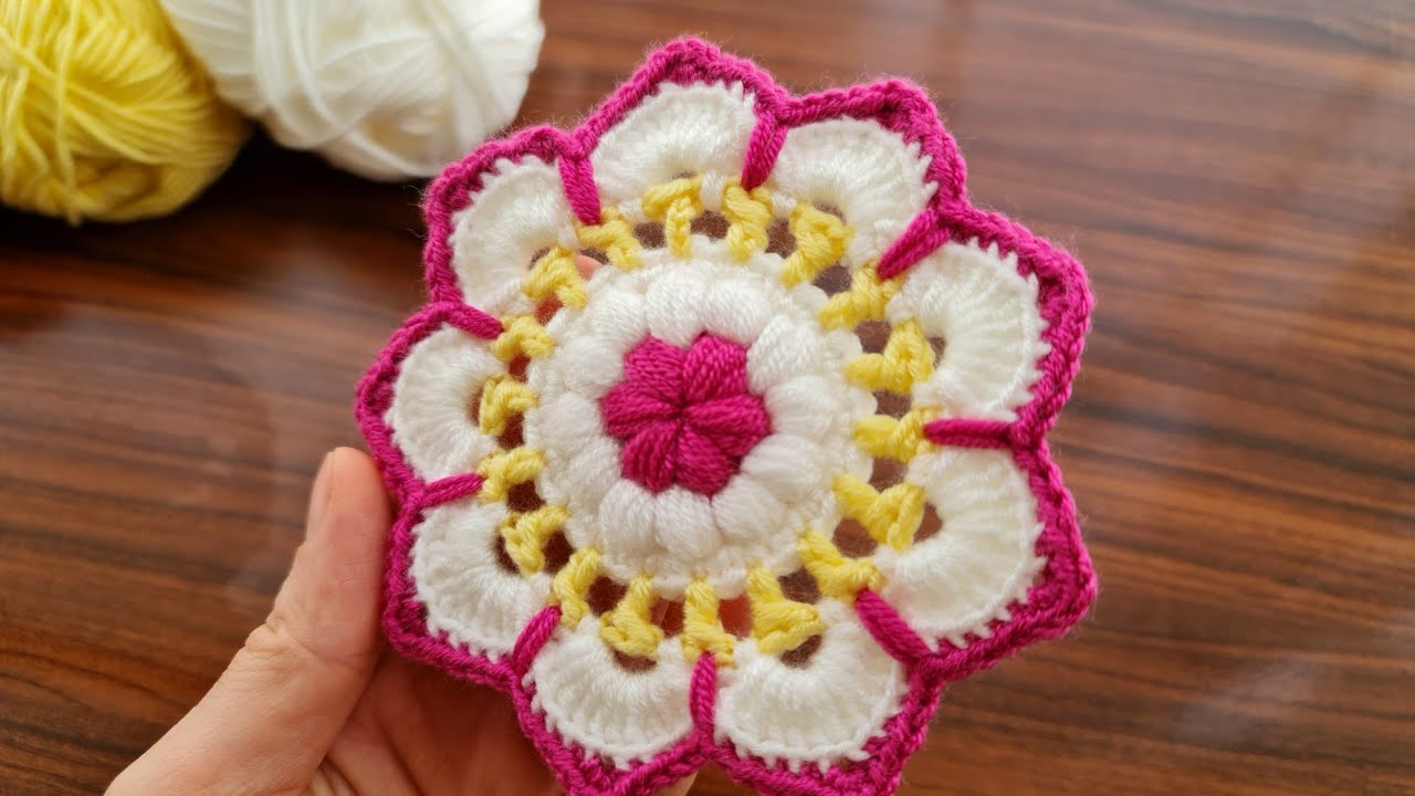 Super Easy Crochet Knitting Motif Çok Kolay Muhteşem Tığ İşi Motif ...
