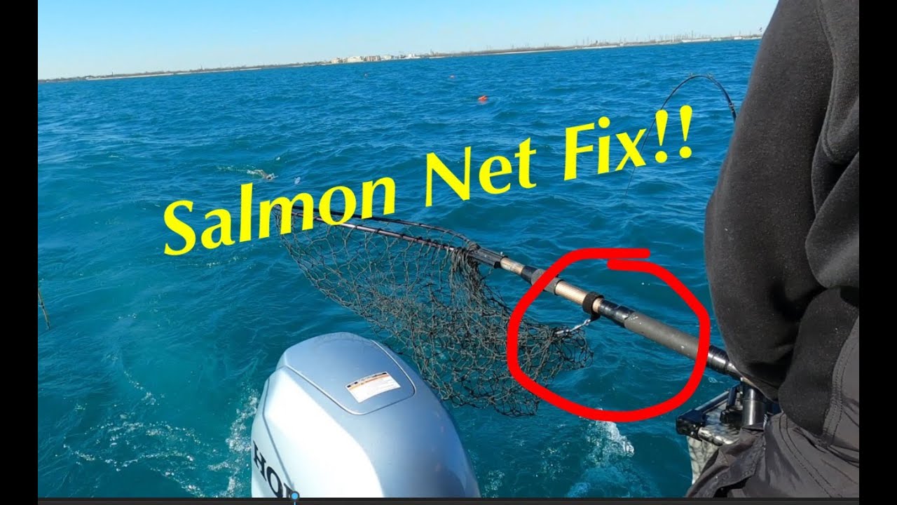 Salmon Landing Net Fix! Keep the extra hanging landing net back when ...
