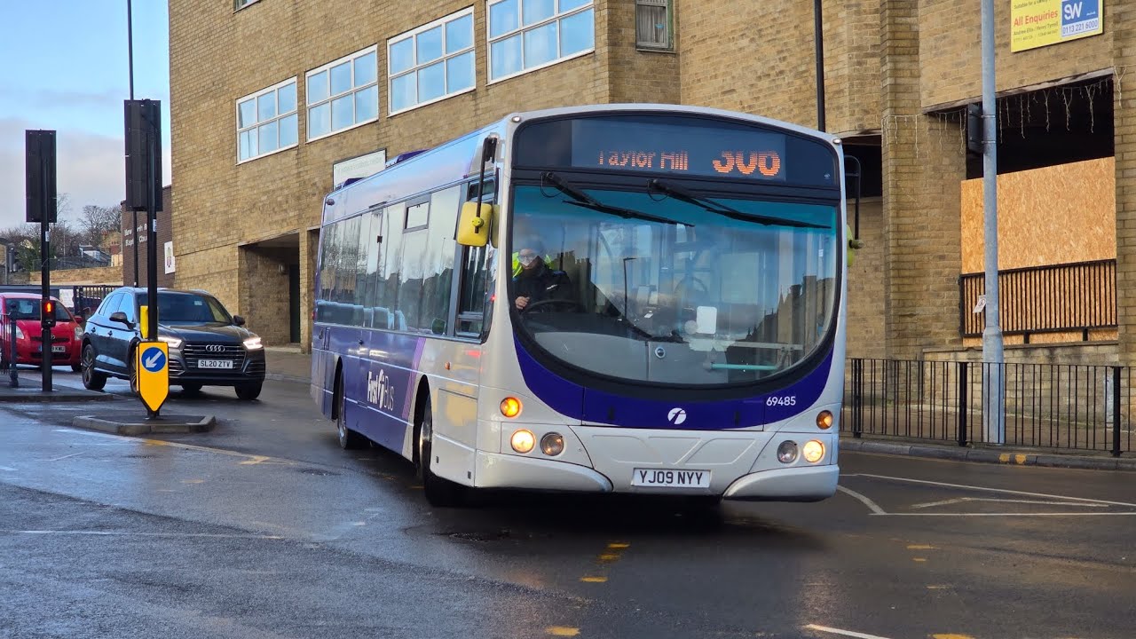 First Huddersfield 69485 YJ09NYY On 383 To Marsden Dirker - YouTube