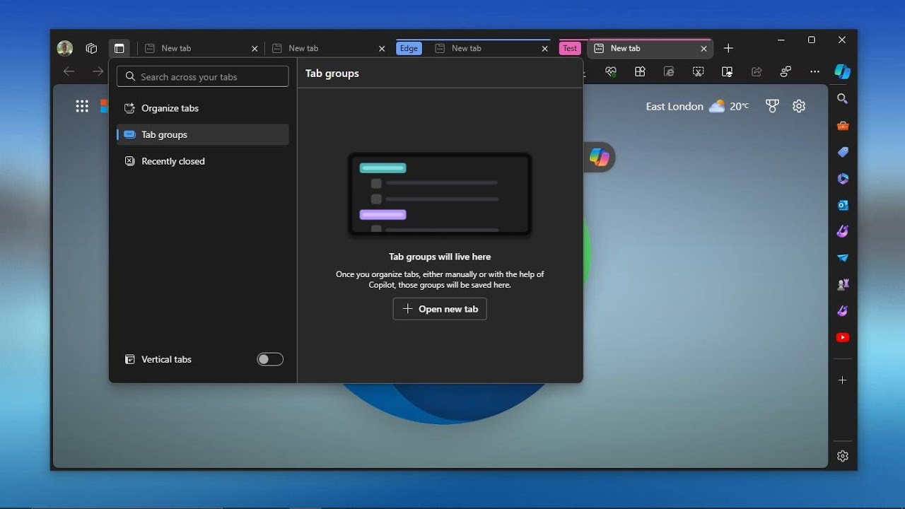 Microsoft Edge to get a Revamped Tab Actions Menu - YouTube
