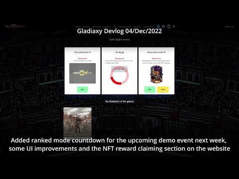 Gldiaxy devlog 04 Dec 2022 - YouTube