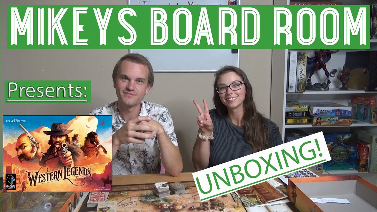 Western Legends Board Game by Kolossal Games - Unboxing - YouTube