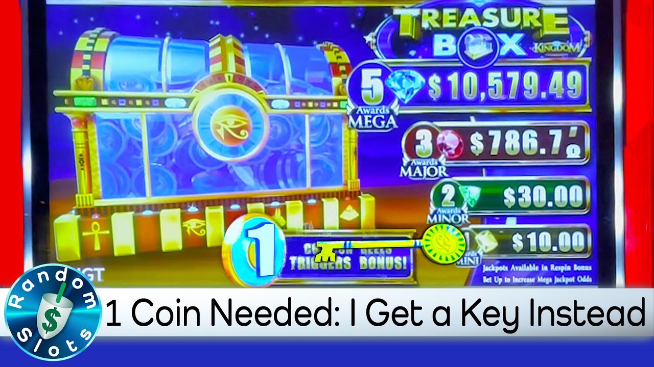 Treasure Box Kingdom Slot Machine Key Bonus Advantage Play - YouTube