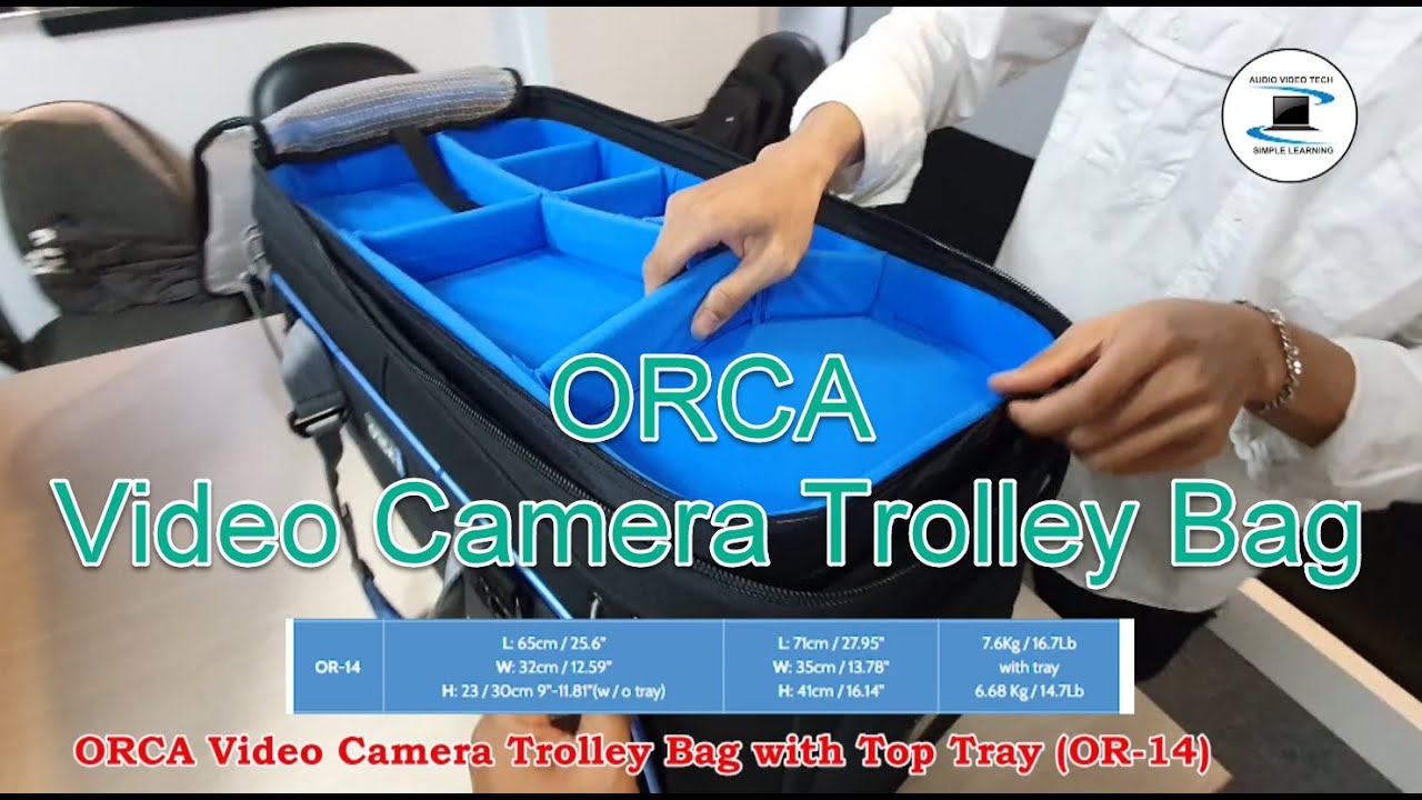 ORCA Video Camera Trolley Bag with Top Tray (OR-14) : Unboxing ...
