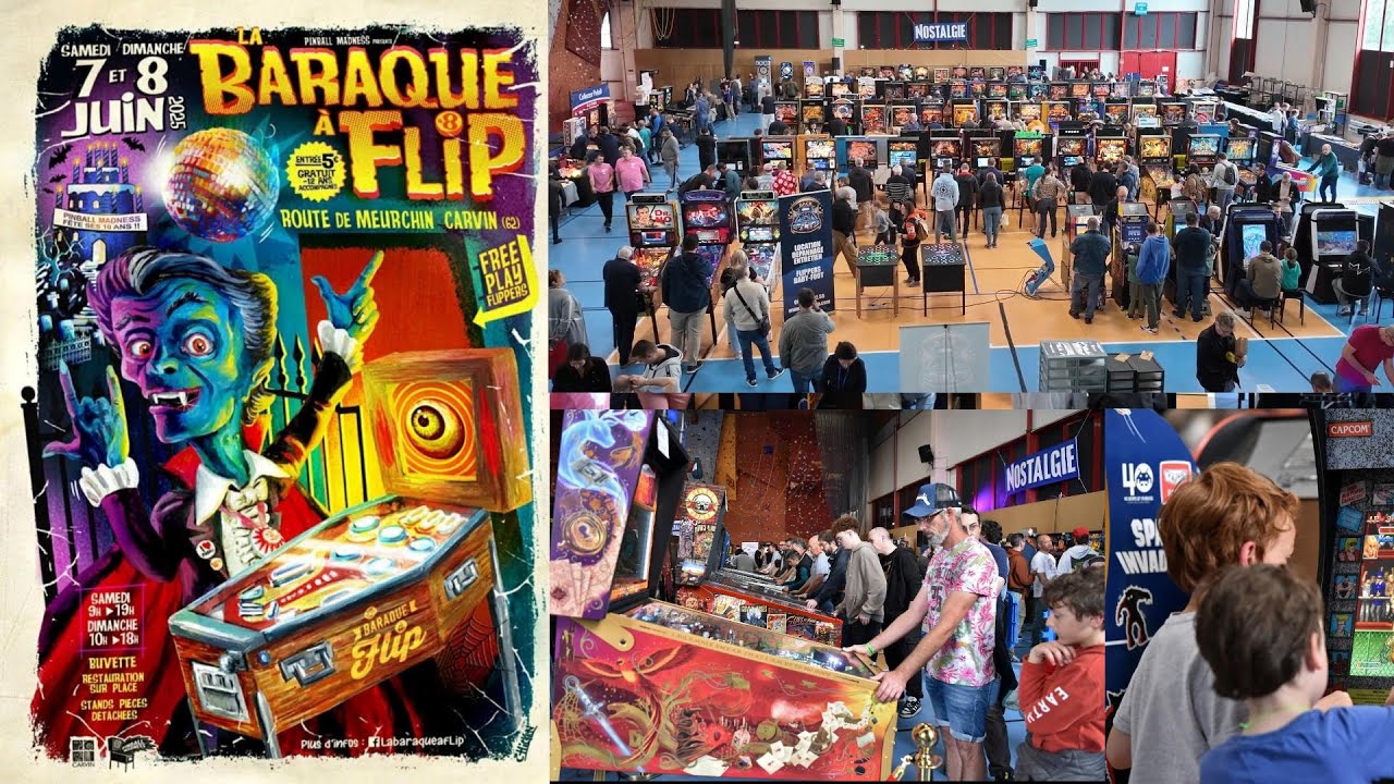 Visite au salon du flippers de Carvin LA BARAQUE A FLIP les 7 et 8 juin ...