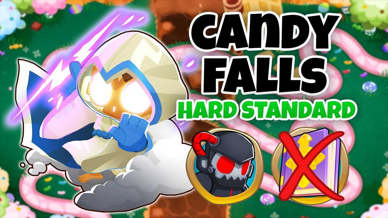 Candy Falls HARD STANDARD Guide | No Monkey Knowledge - BTD6 - YouTube