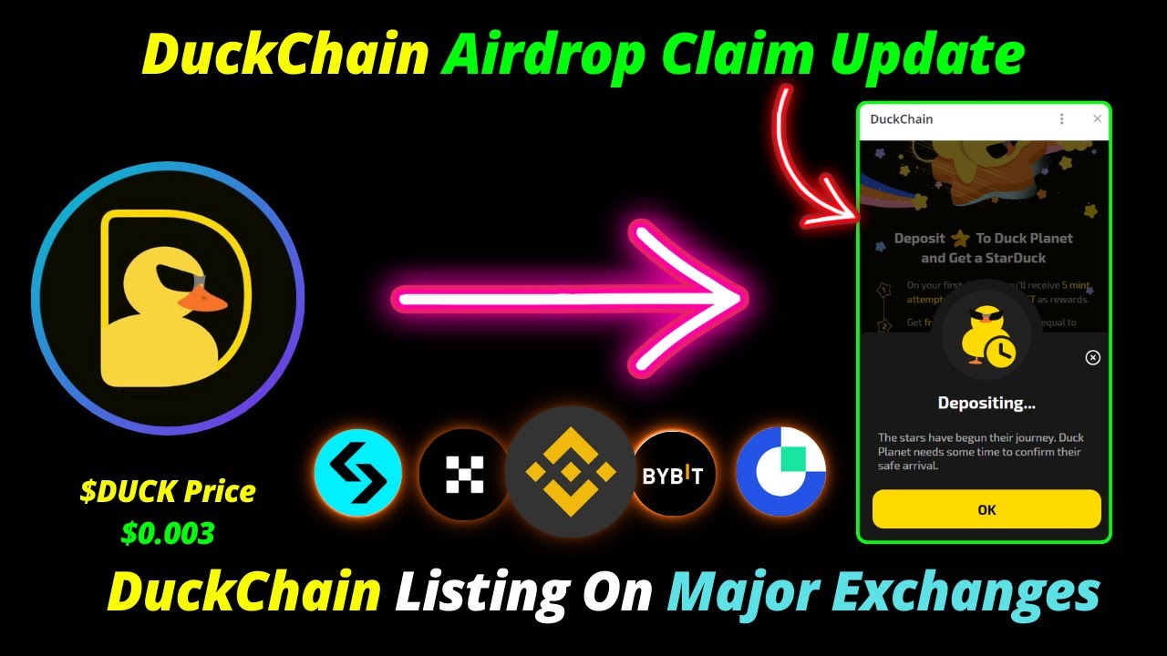 DuckChain Airdrop Claim Update | DuckChain Listing Date | $DUCK Price ...