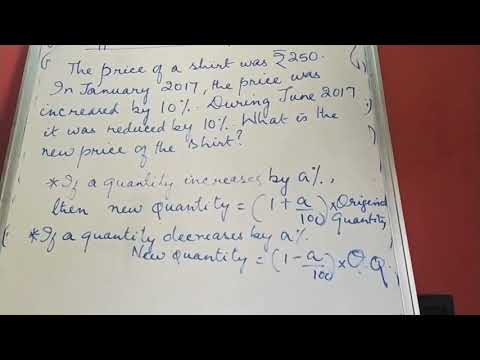 CLASS-8 APPLICATION OF PERCENTAGE-2 - YouTube