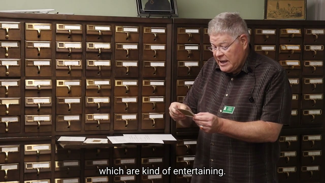 Card Catalog Put to New Use - YouTube