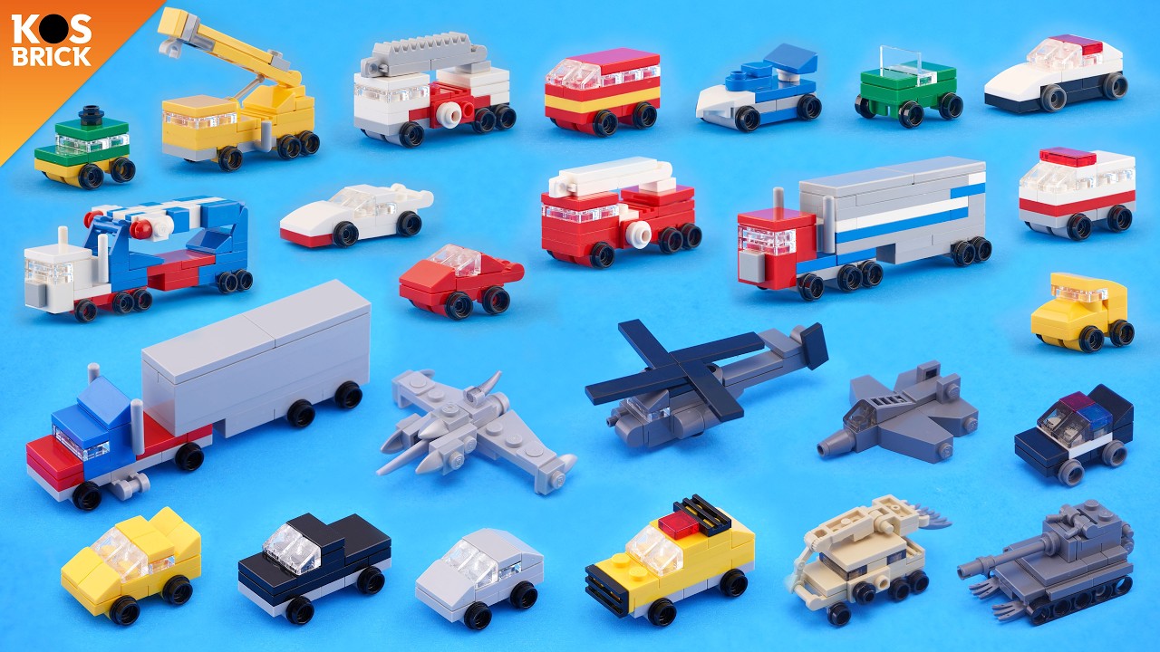 Lego Transformers Mini Vehicles Compilation (Tutorial) - YouTube
