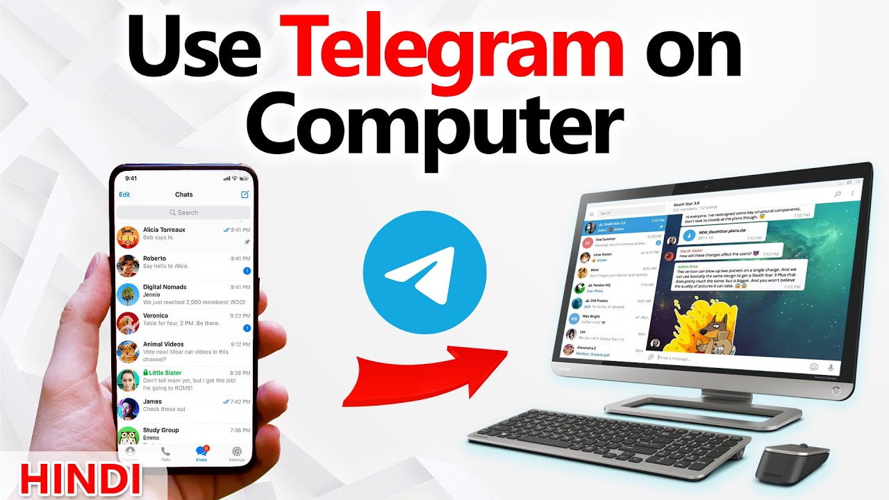 How to Use Telegram on PC | computer me telegram chalaye - YouTube