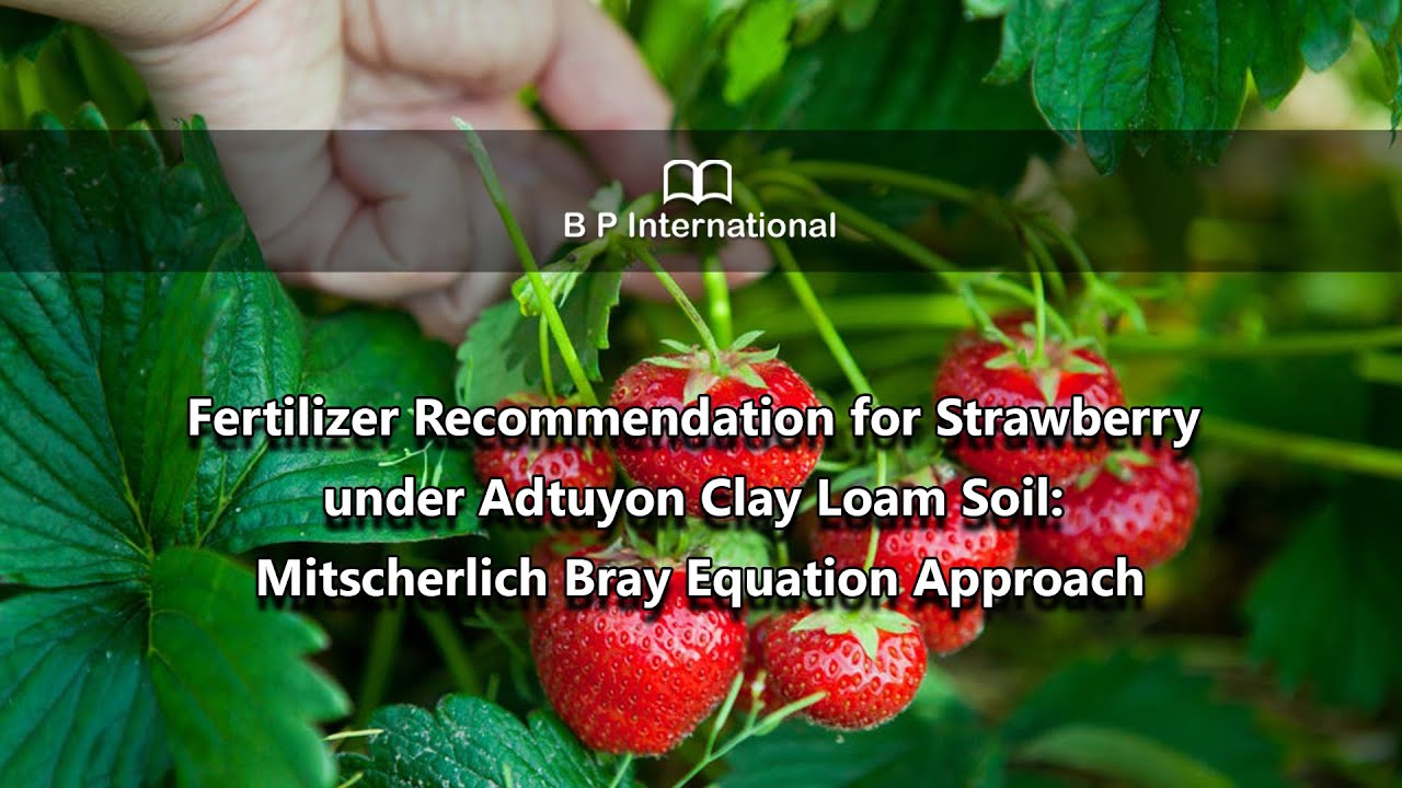 Fertilizer Recommendation for Strawberry under Adtuyon Clay Loam Soil ...