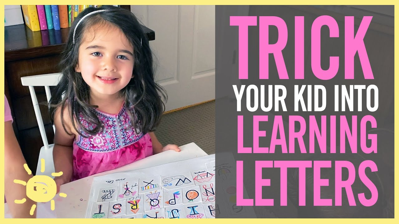 3 Ways to Trick Your Kid Into LEARNING LETTERS! - YouTube