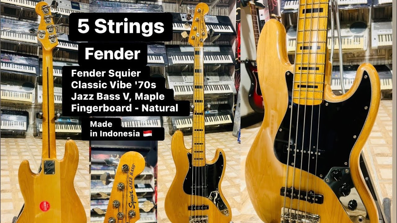 Fender Squier Classic Vibe '70s Jazz Bass V, Maple Fingerboard ...