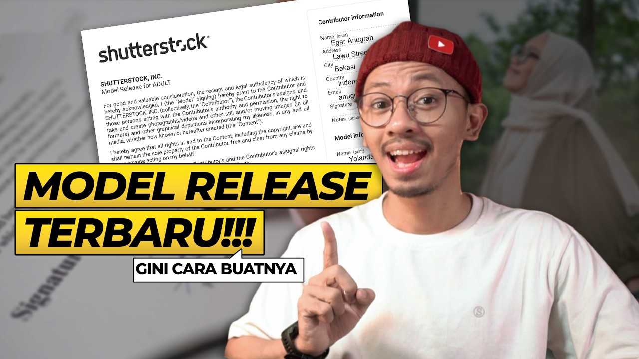 Tutorial Model Release Shutterstock Terbaru 🔥 Jangan Sampai Salah ‼️ ...
