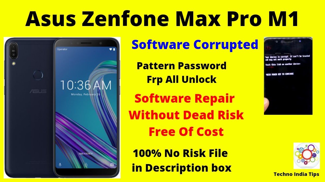 Asus Max Pro M1 Software Repair | Max Pro M1 Flashing | Pattern ...