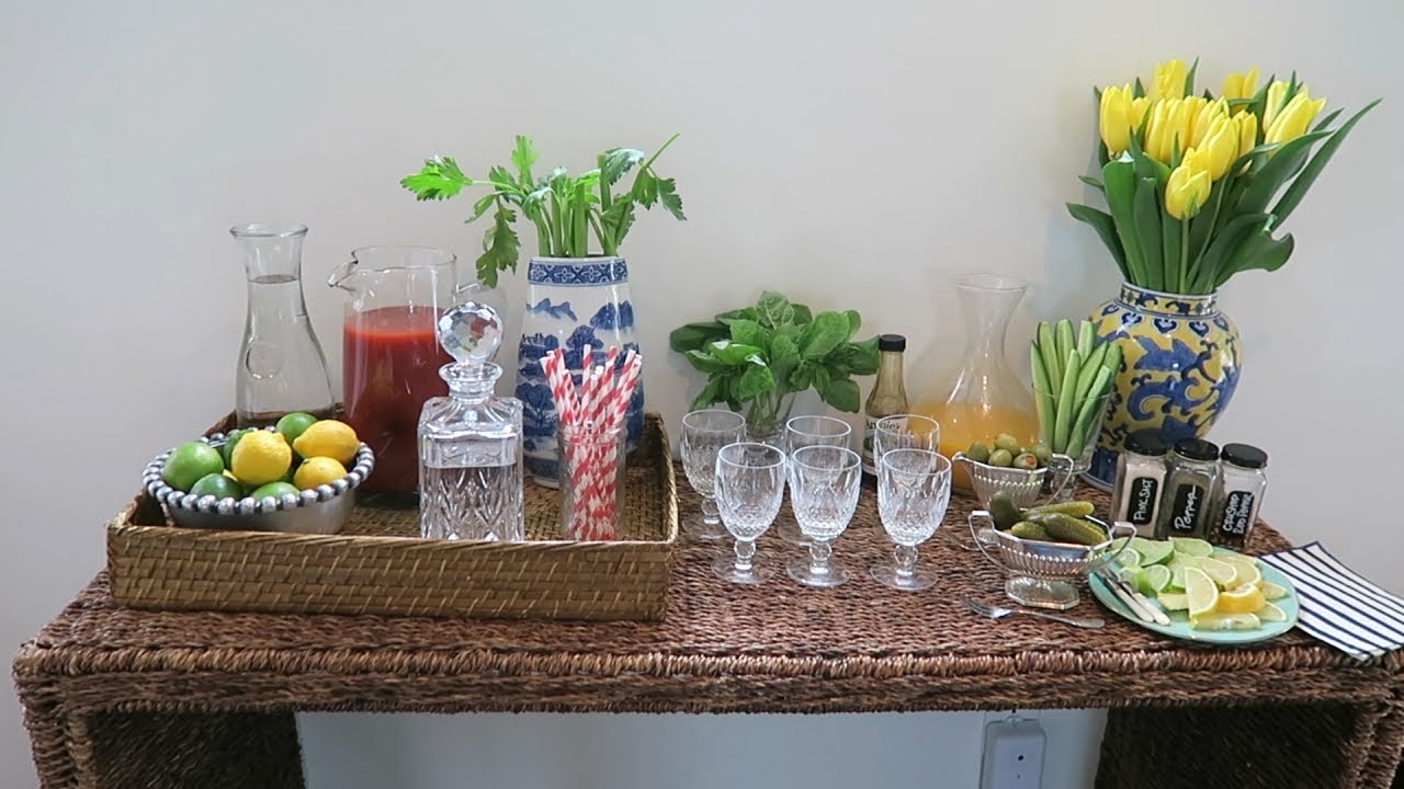 Set Up This Beautiful DIY Bloody Mary Bar At Your Boozy Brunch - YouTube