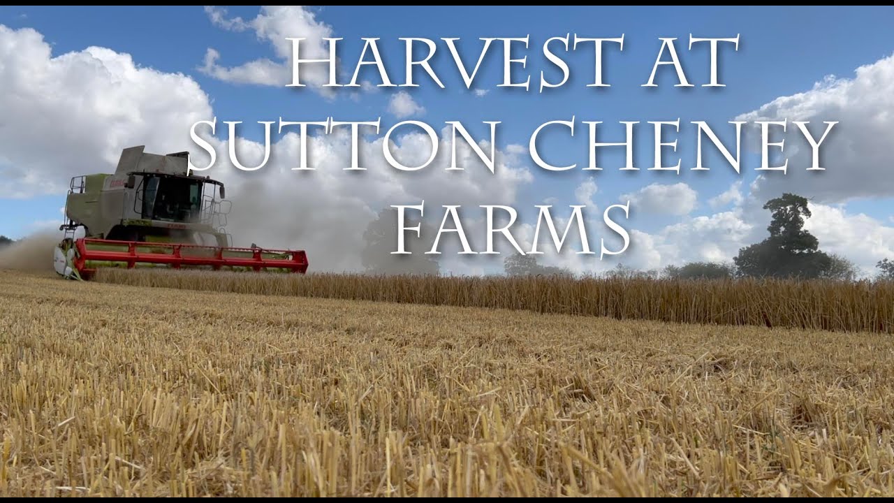 Harvesting barley at Sutton Cheney Farms. - YouTube