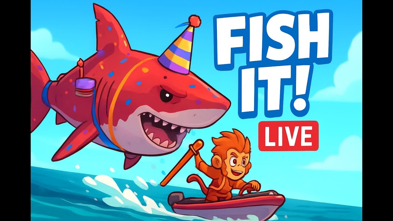 FREE BOOST X8 ?! Day-10LIVE FISH IT !! Adakah Buff Streamer magang ...
