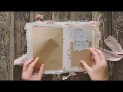 PINK JUNK JOURNAL - Flip through of a Pink Floral Themed Journal - YouTube