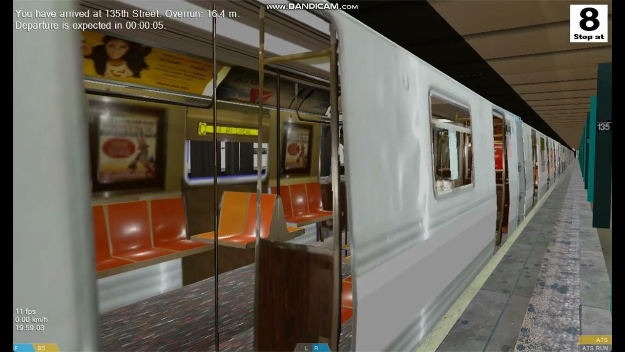 Openbve 2.0 Version R44 C Train Arriving & Departing at 135th Street - YouTube