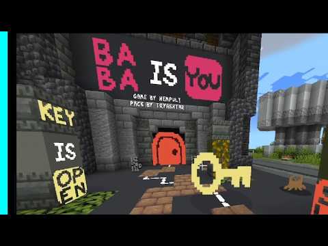 Baba Is You in Minecraft - YouTube