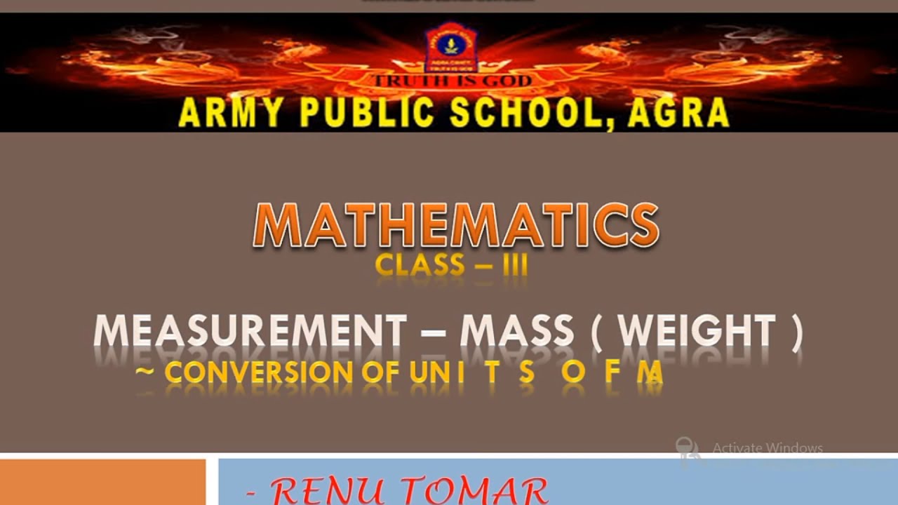 Measurement- Mass(Weight)|Class 3|Converting grams to kilograms and ...