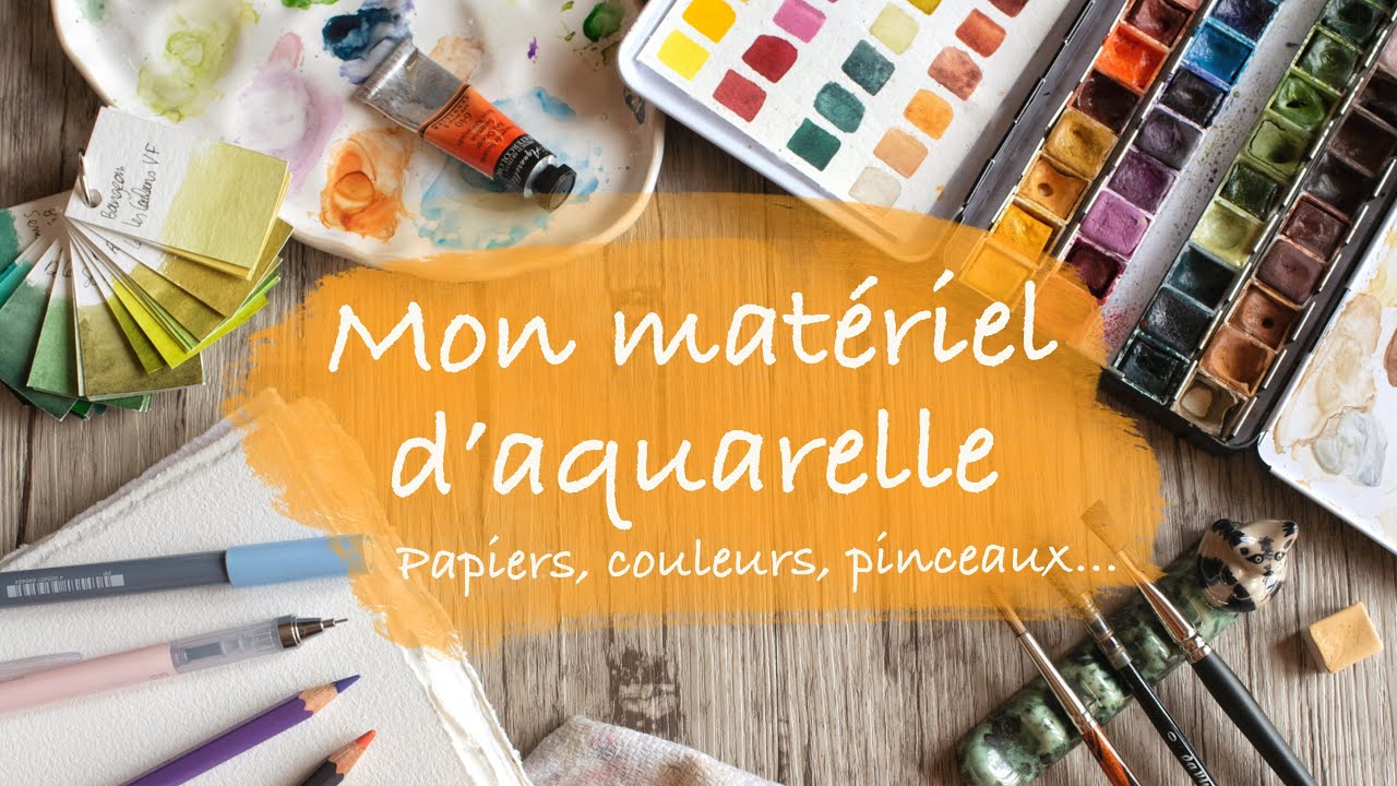 Mon matériel d'aquarelle (conseils et comparatifs) 🎨☺️ #watercolor # ...