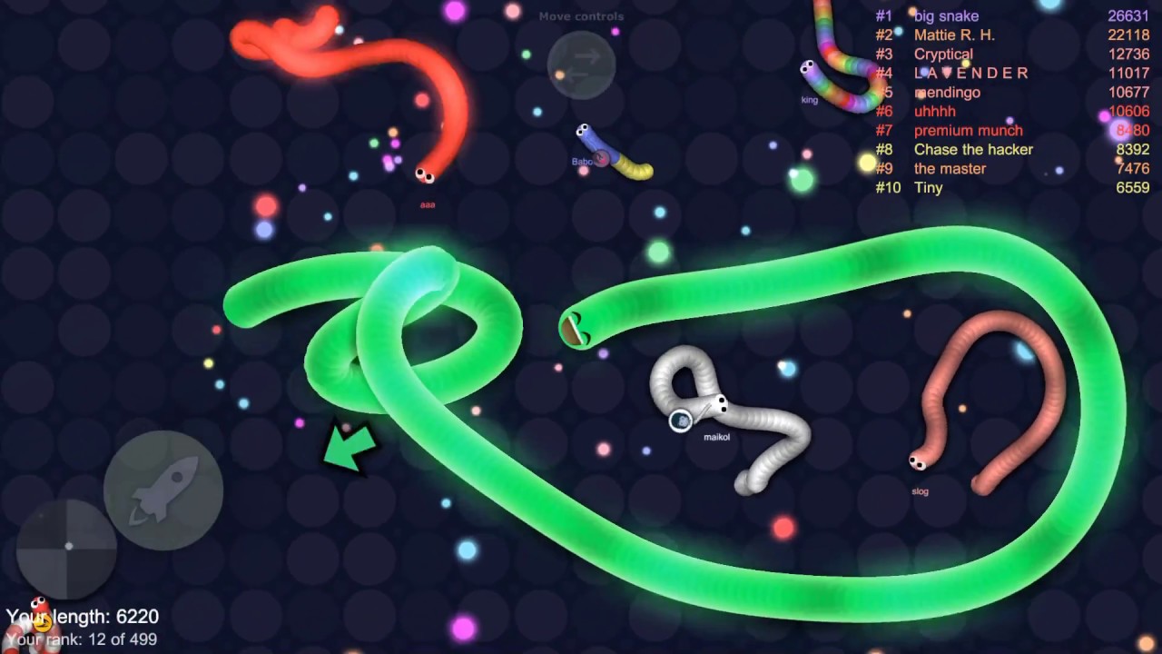 Slither.io - LUCKY GIANT SNAKE vs 1500 SNAKES! Epic Slitherio Gameplay ...