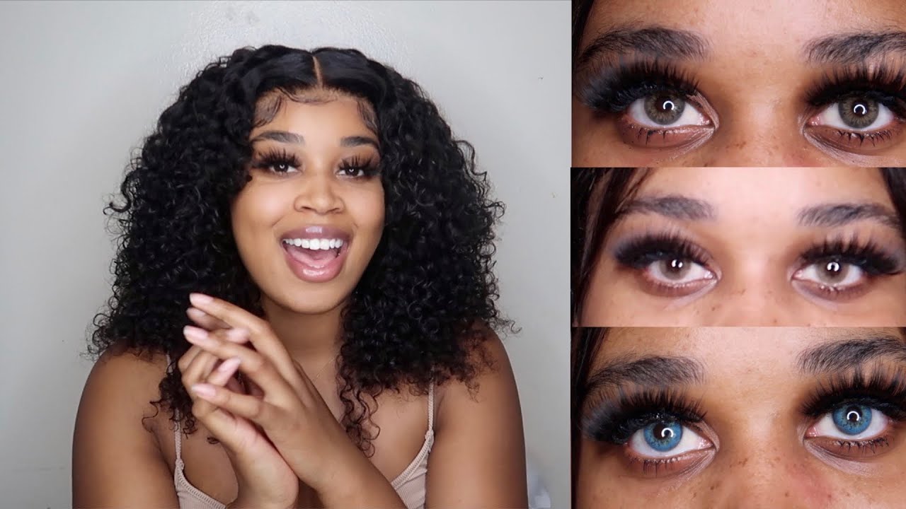 THE BEST EYE CONTACTS *natural look amazing feel* EYEVOS REVIEW - YouTube