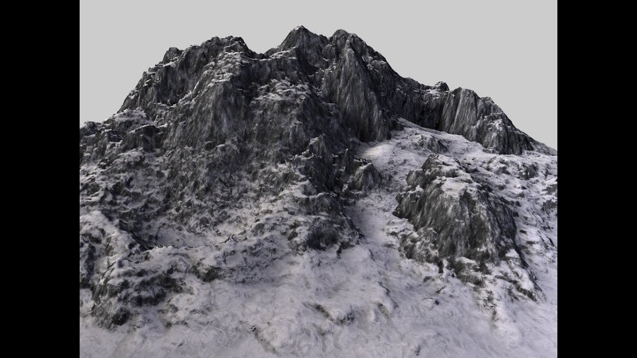 Open source stock footage Mountain growing CG animation~cooldude5757 ...