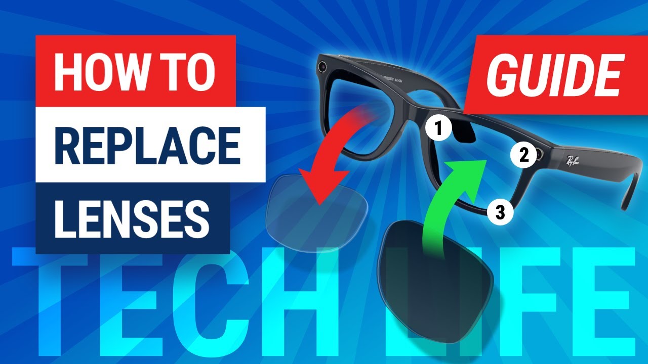 How to Change LENSES on RayBan Meta Glasses | HonsVR Transition Lenses ...