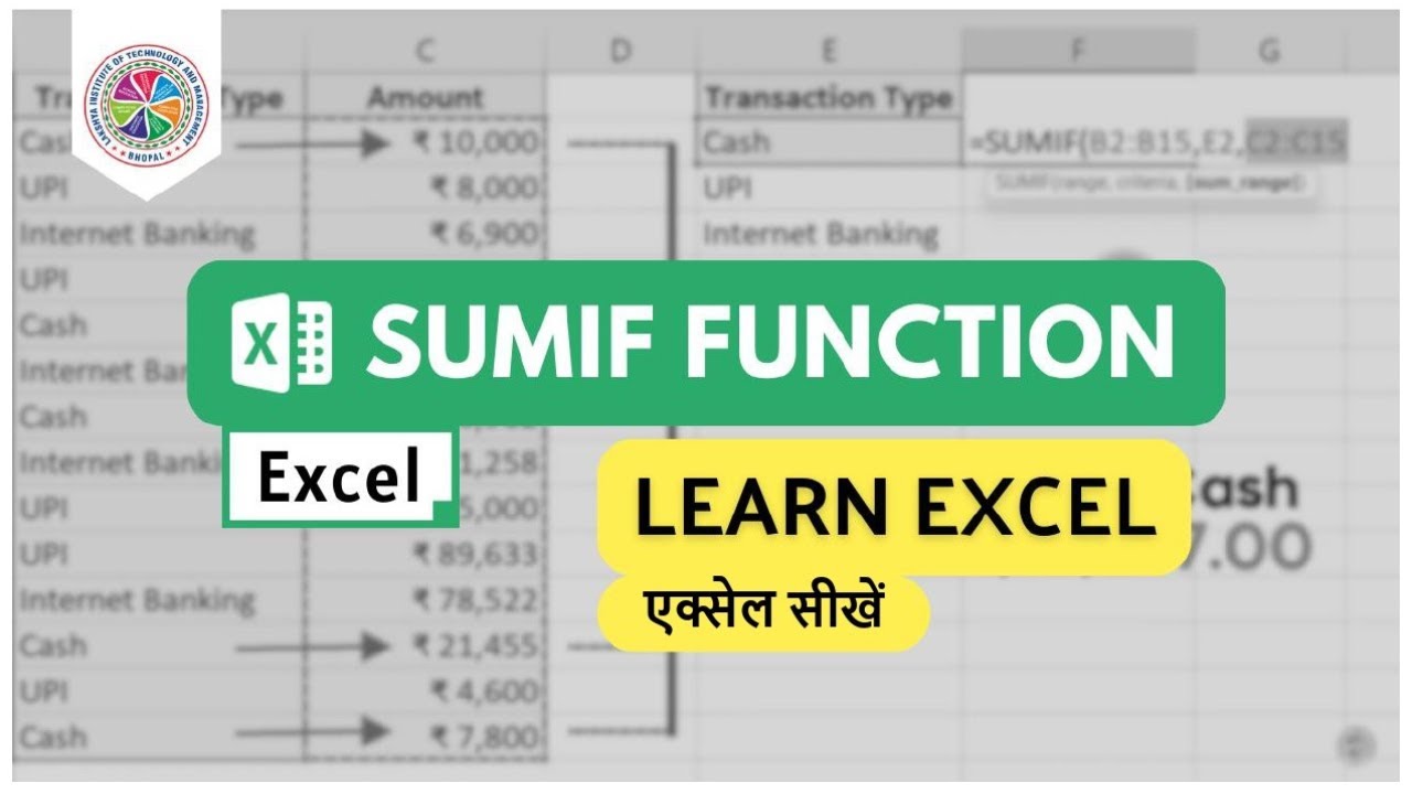 SUMIF Formula In Excel In Hindi Add Row column Values Using SUMIF sumif-formula-in-excel-in-hindi-add-row-column-values-using-sumif