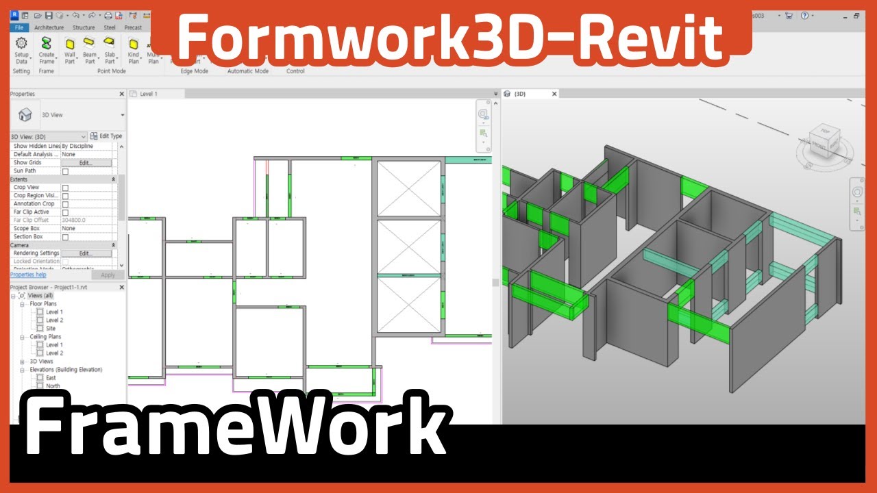 Formwork3D Design Program | Framework | Practical Trainning | Alform | Formwork | Revit - YouTube