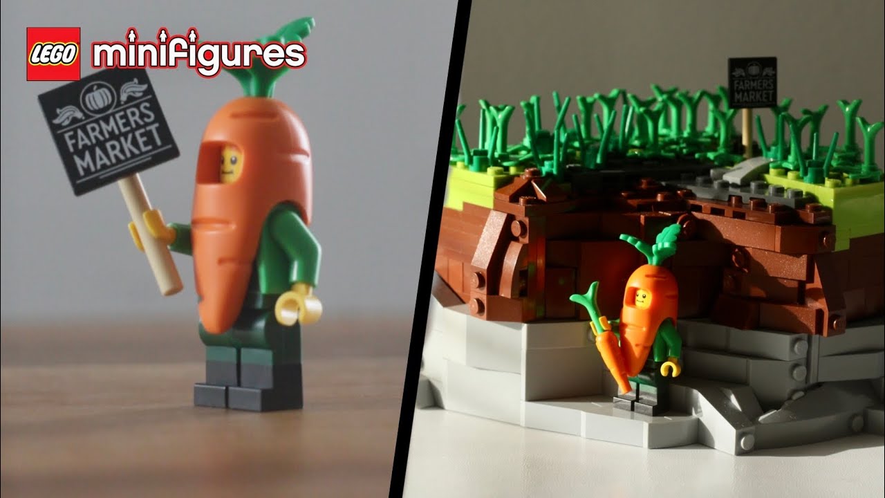 LEGO Minifig Series 24 MOC- The Carrot Guy - YouTube