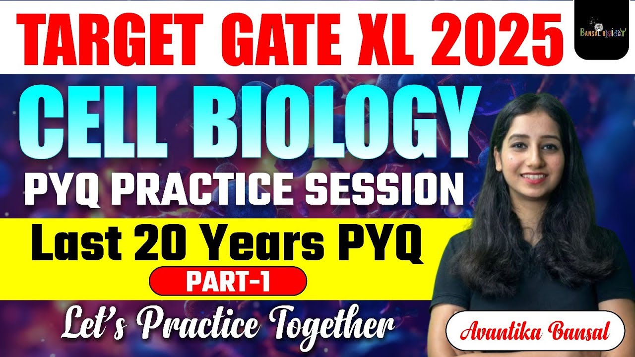 GATE XL PYQ Questions Practice II Cell Biology Question Practice I GATE ...