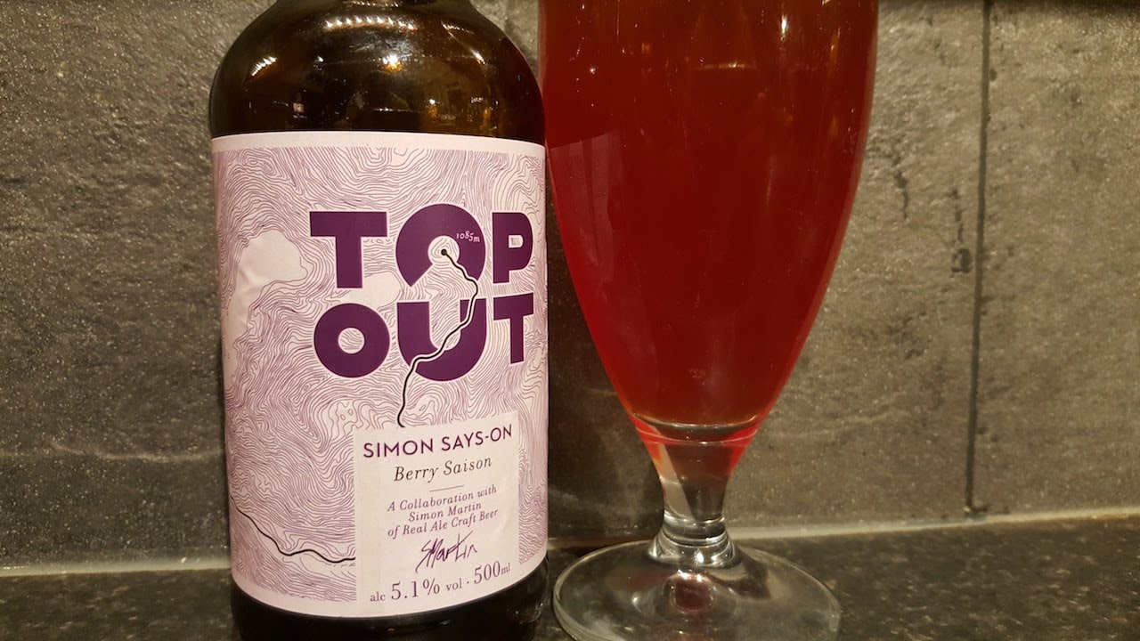 Top Out Brewery Simon Martin Collaboration Simon Say On Berry Saison ...