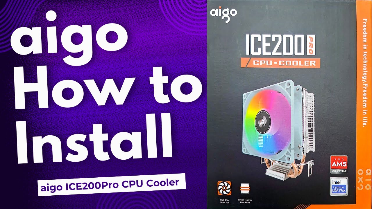 Aigo ICE200 Pro CPU Air Cooler How to Install - YouTube