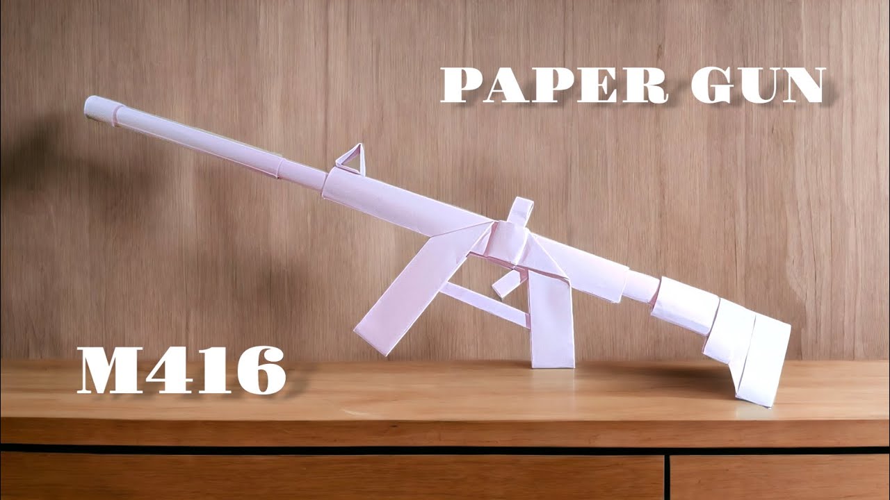 Pub-G Paper Gun - M416 | How To Make a Paper Gun (M416) | पेपर से गन ...