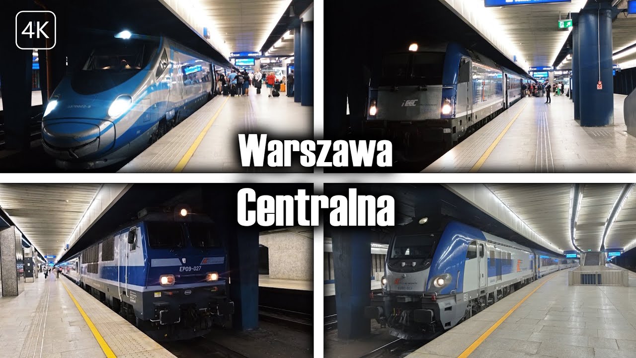 🚄 Pociągi PKP Warszawa Centralna - YouTube