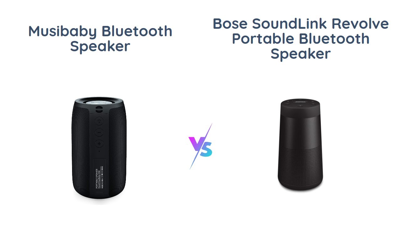 🔊 Bluetooth Speaker Comparison: MusiBaby vs Bose SoundLink Revolve II 🎵 ...