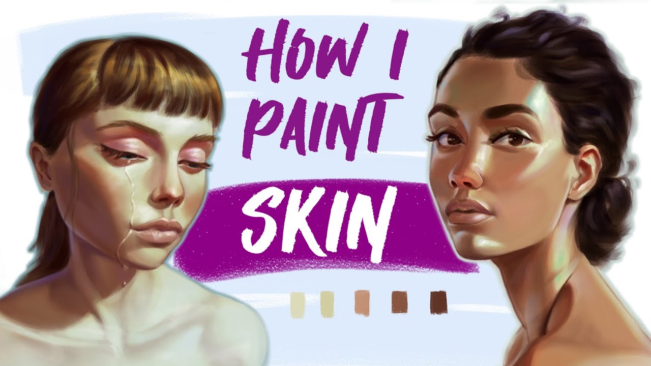 How to paint skin | Skin Tones | Tutorial and Art Tips #skintones # ...