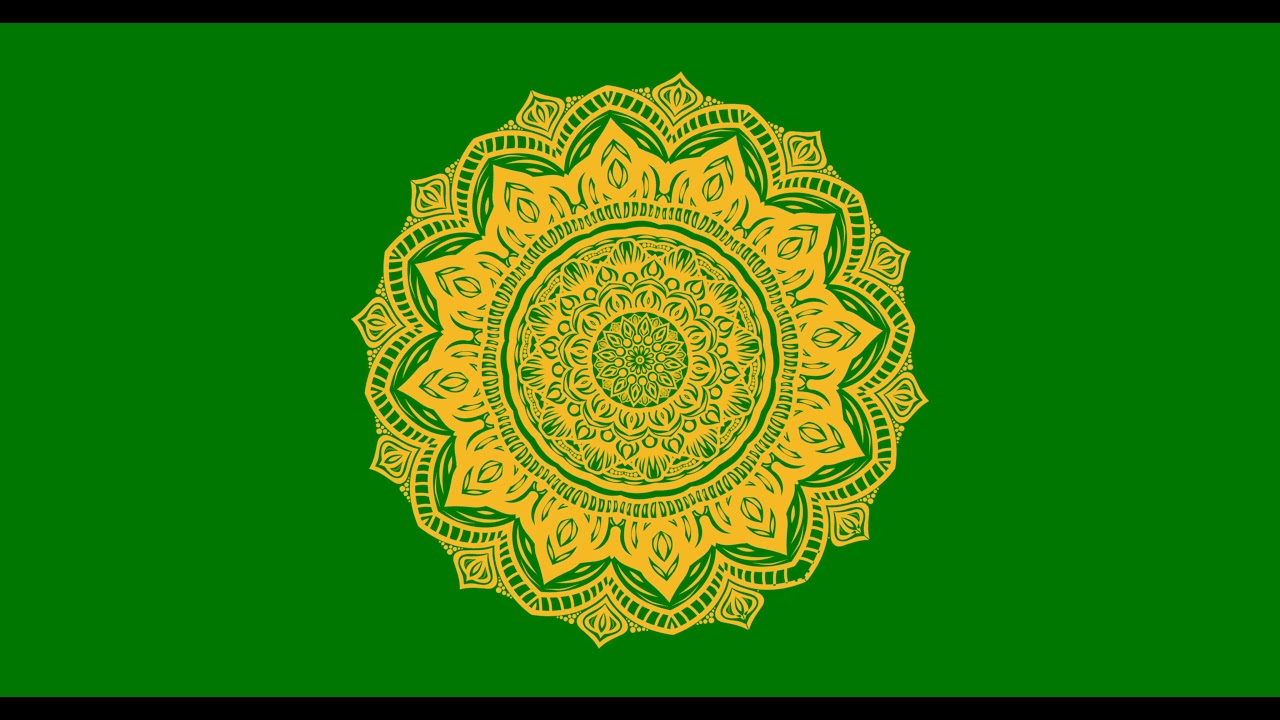 4K MANDALA ANIMATION GREEN SCREEN | ABSTRACT MANDALA ART ANIMATION ...