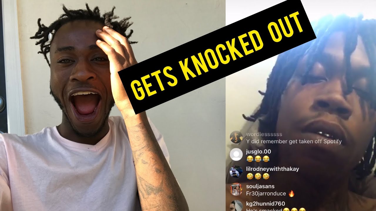 NWM Cee Murda gets knocked out on live - YouTube